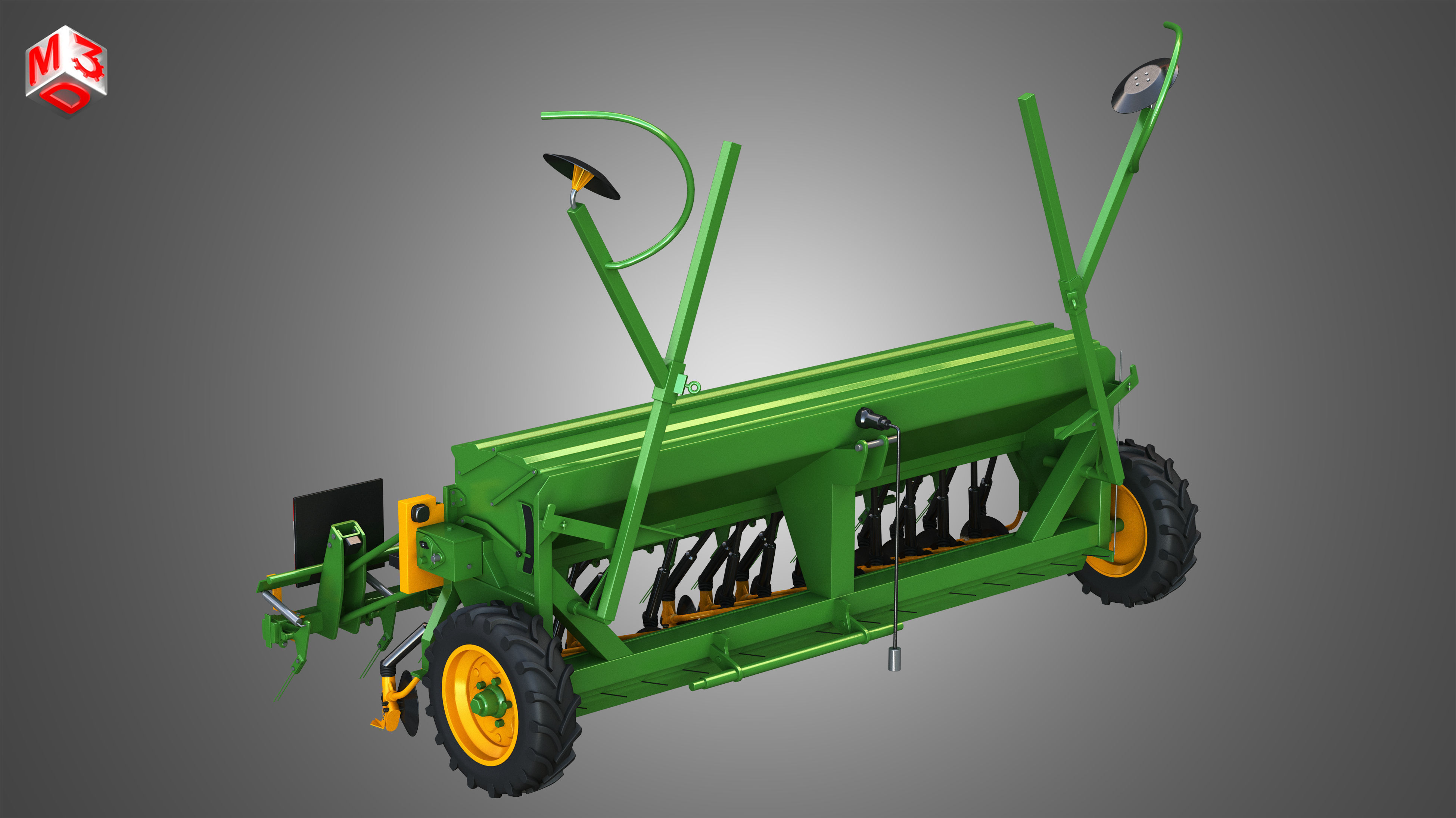 SEED DRILL Amazone D8 30 Super 3D model | CGTrader