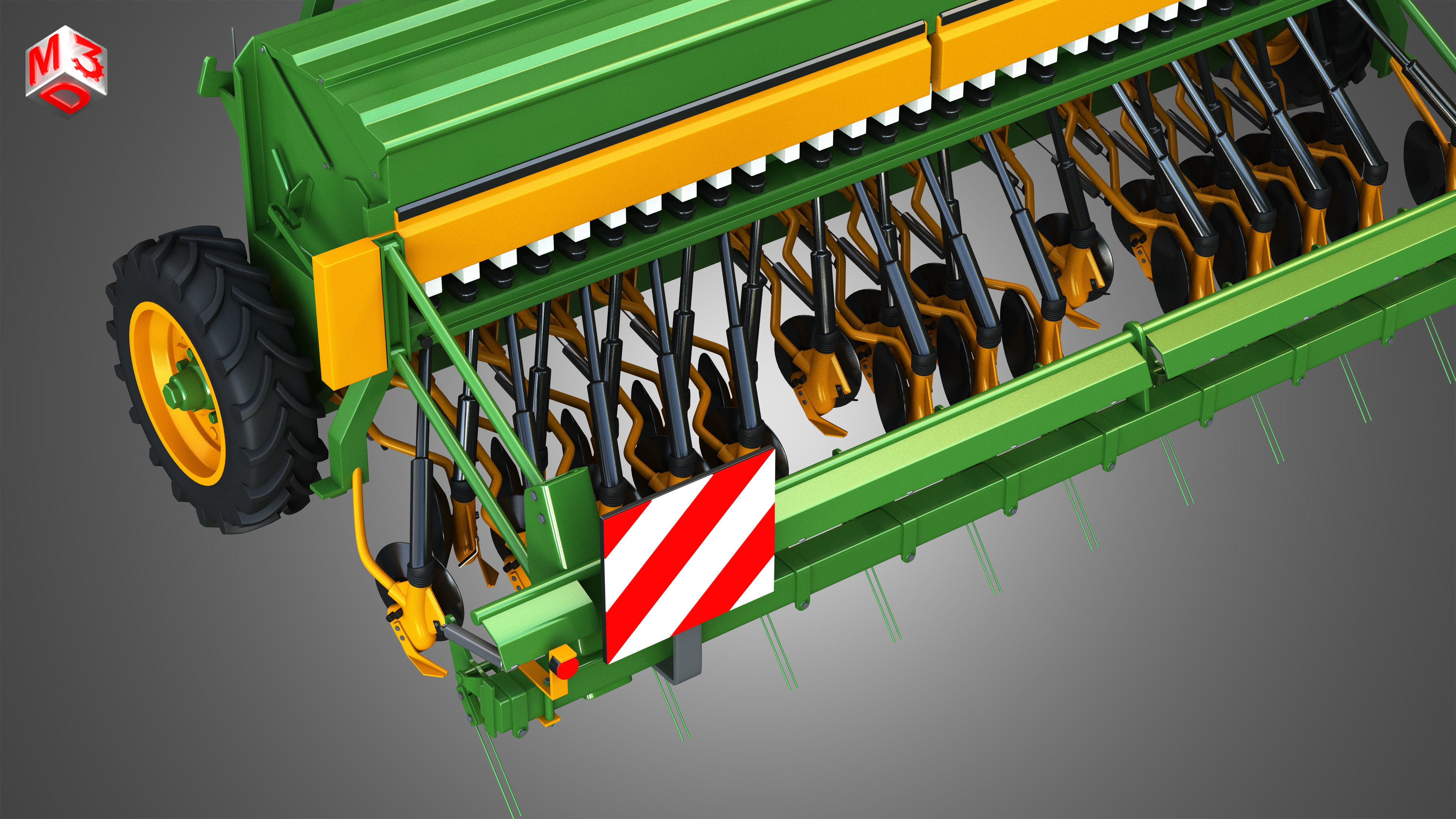 SEED DRILL Amazone D8 30 Super 3D model | CGTrader