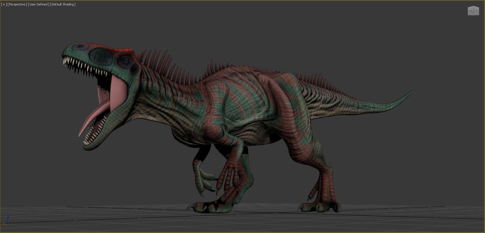 3D model Allosaurus Dinosaur Rig and Animations VR / AR / low-poly ...