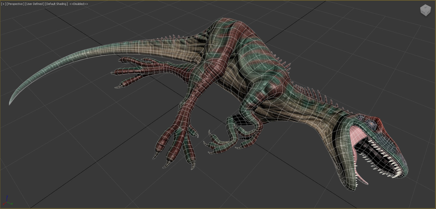 3D model Allosaurus Dinosaur Rig and Animations VR / AR / low-poly ...