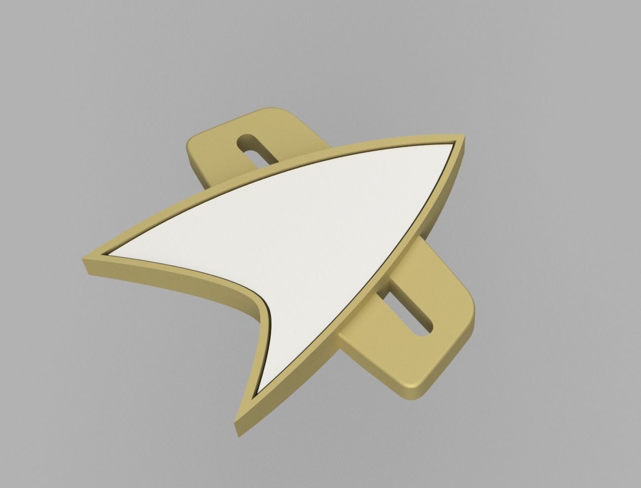 Star Trek PICARD Badge with 3D model | CGTrader