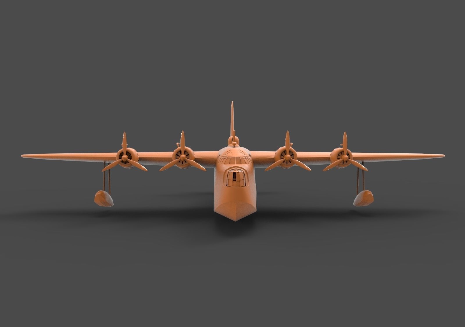 Short Sunderland 3D model 3D printable | CGTrader