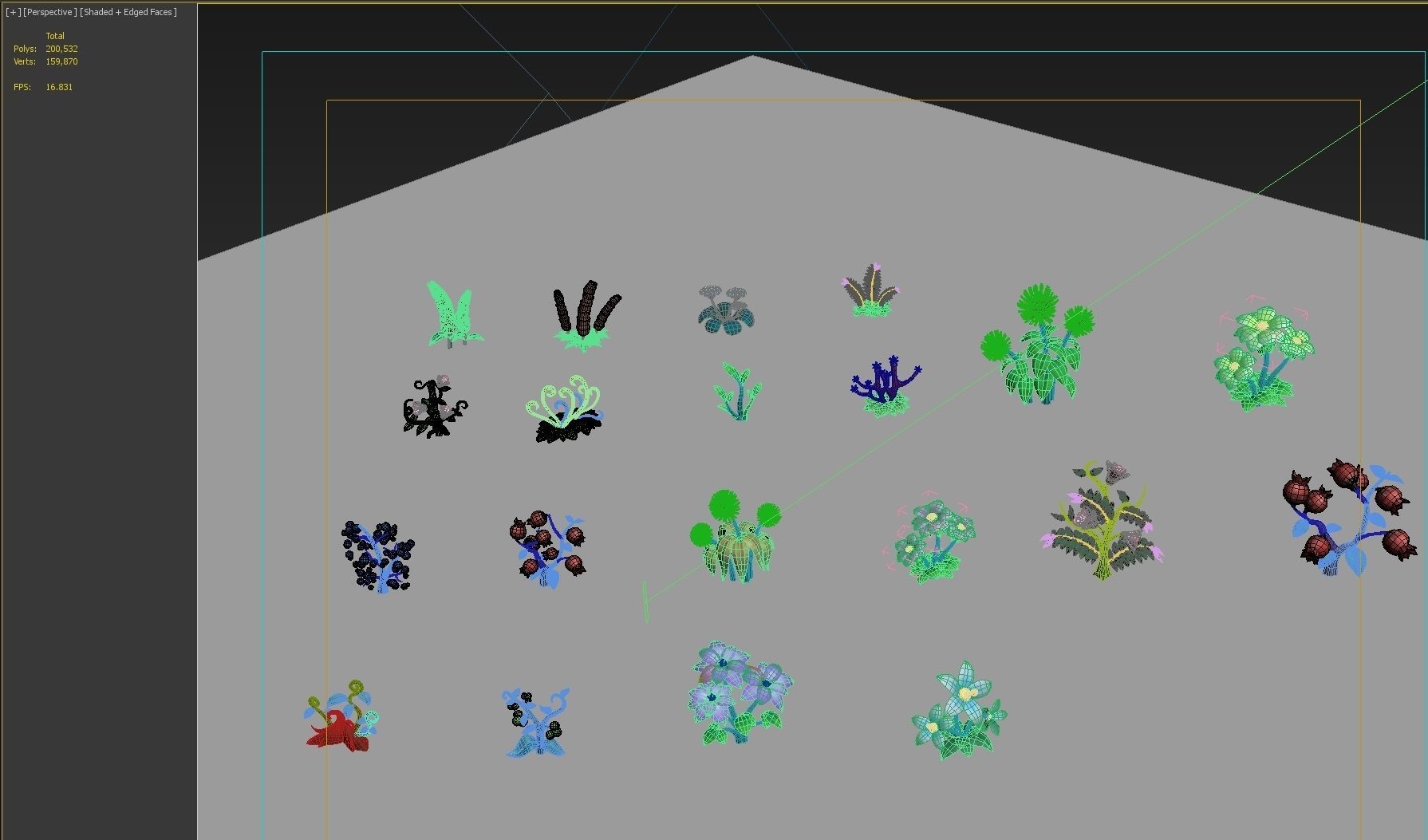 plant cartoon 3D model | CGTrader