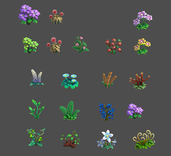 plant cartoon 3D model | CGTrader