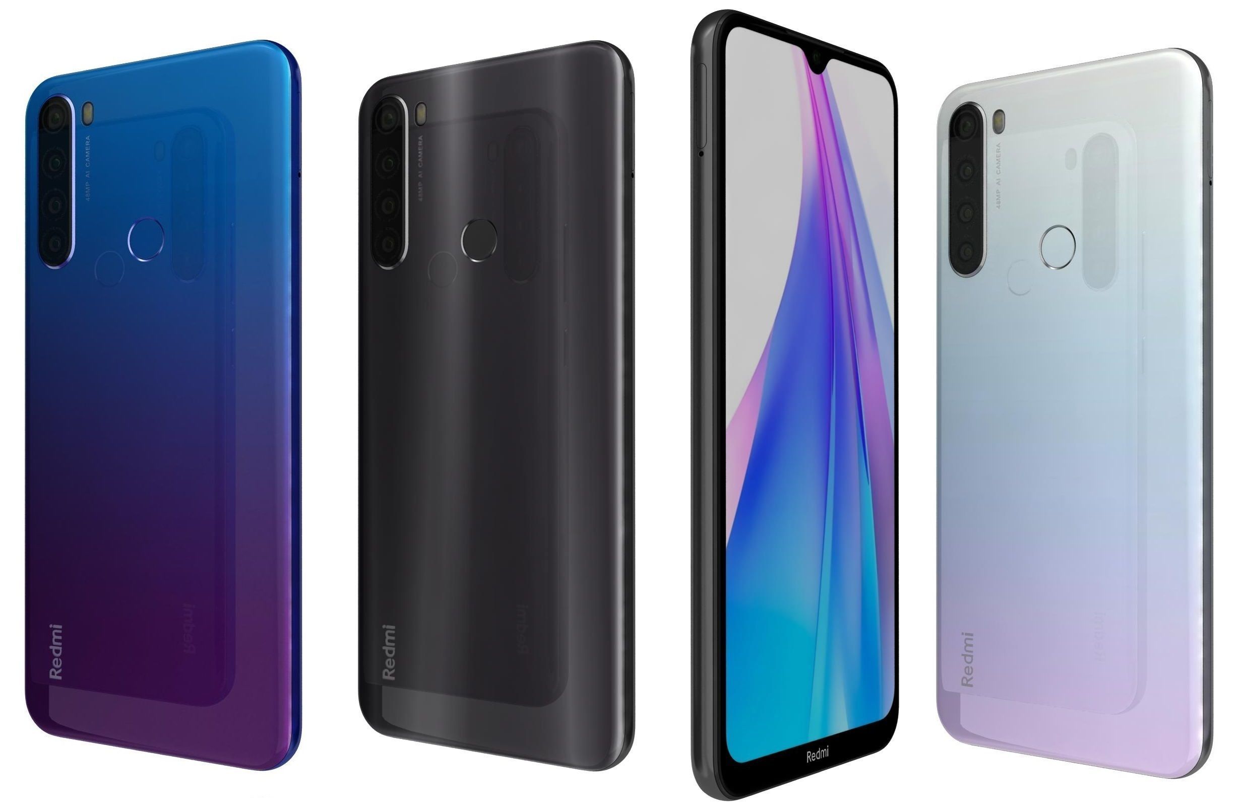 Xiaomi Redmi Note 8T All Colors 3D model | CGTrader