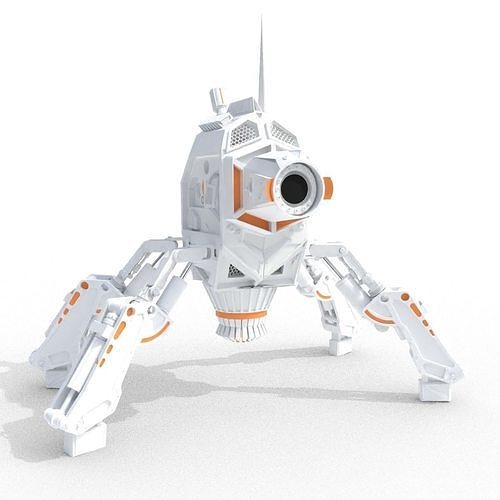 Futuristic Droid Robot free 3D model | CGTrader