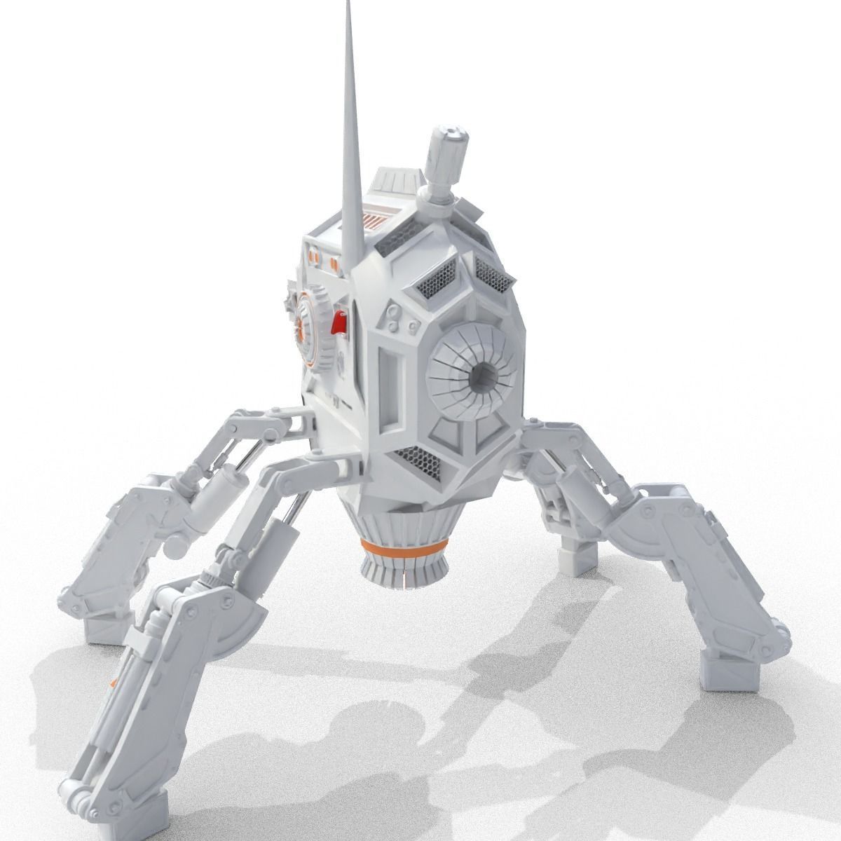 Futuristic Droid Robot free 3D model | CGTrader
