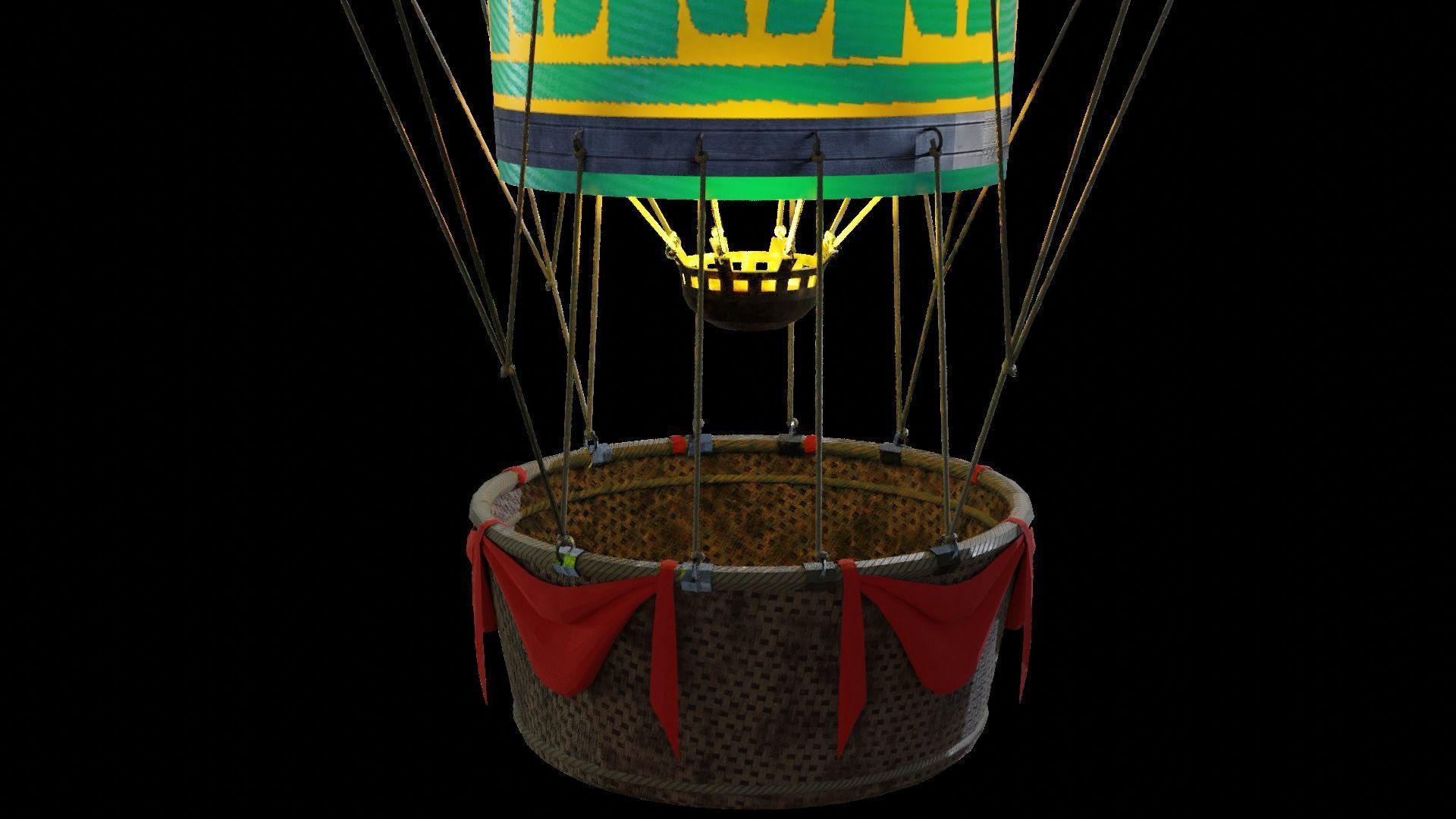 3D model Hot Air Balloon VR / AR / low-poly | CGTrader