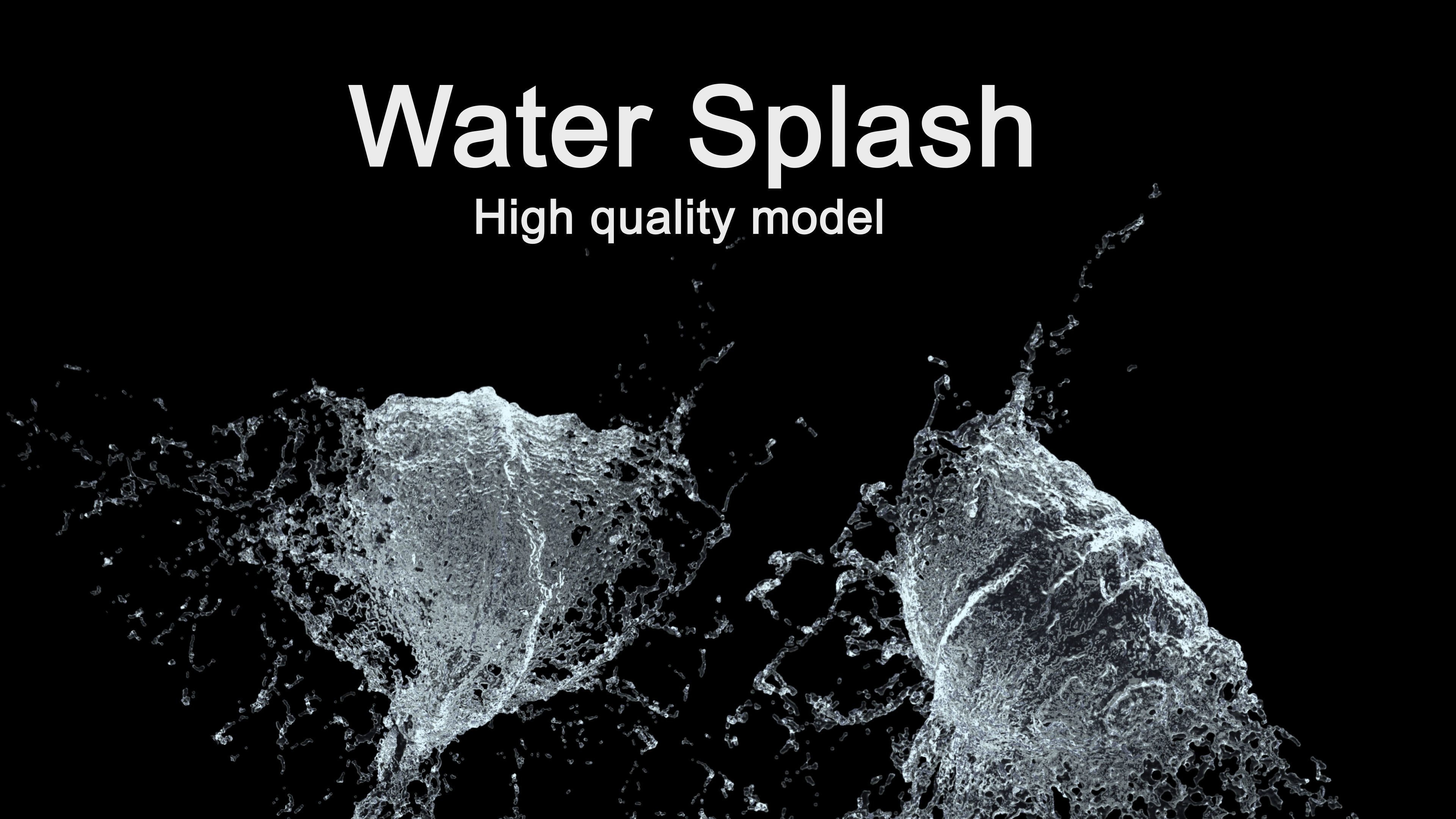Water Splash 3D Model 3D model | CGTrader