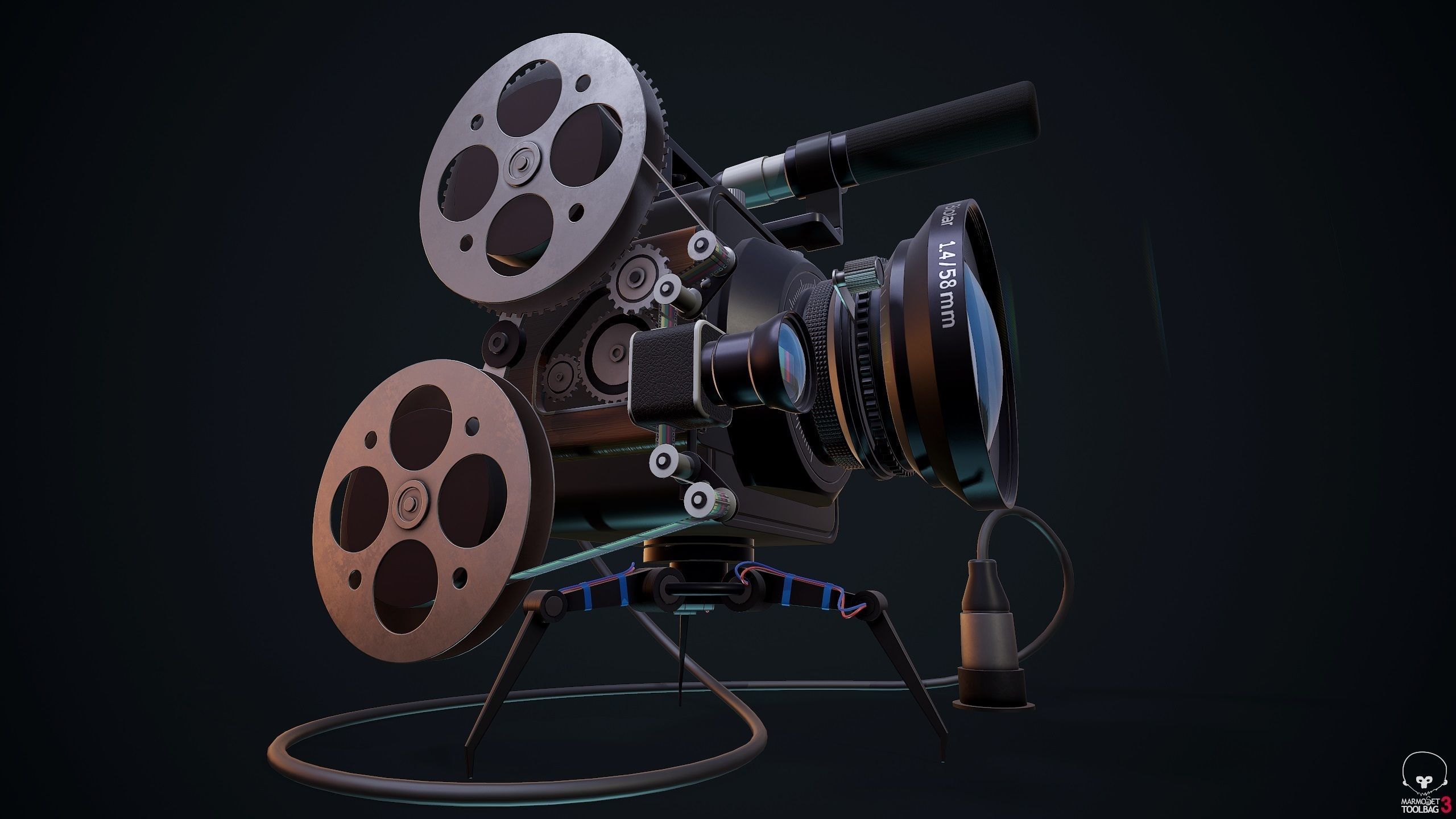 Mad Camera 3D model animated rigged | CGTrader