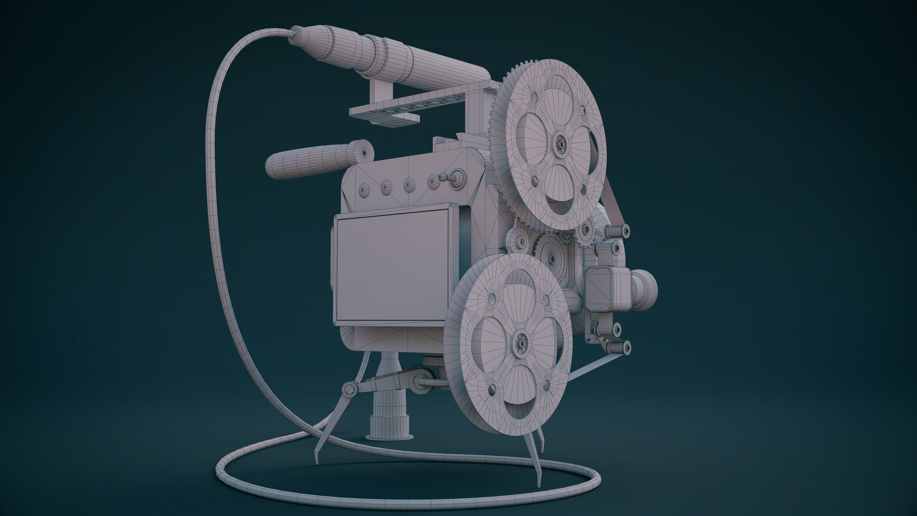 Mad Camera 3D model animated rigged | CGTrader