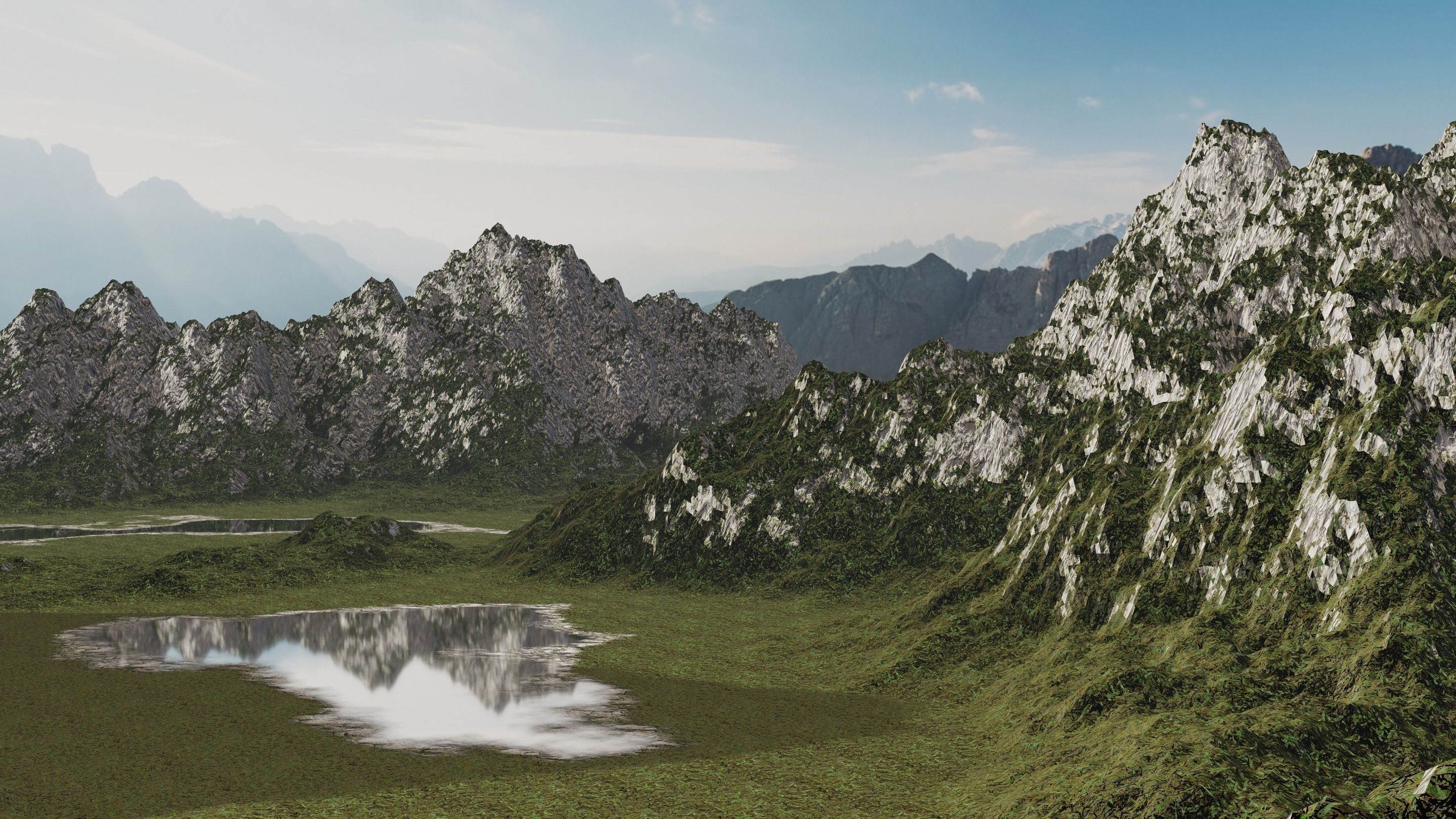 Mountains - Blender procedual Material 3D model | CGTrader