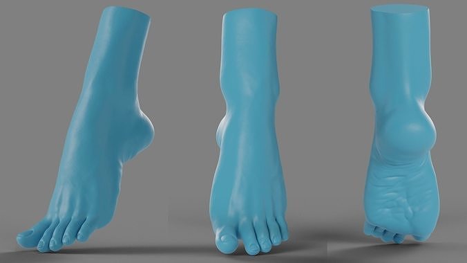 Woman foot 3D model 3D printable | CGTrader