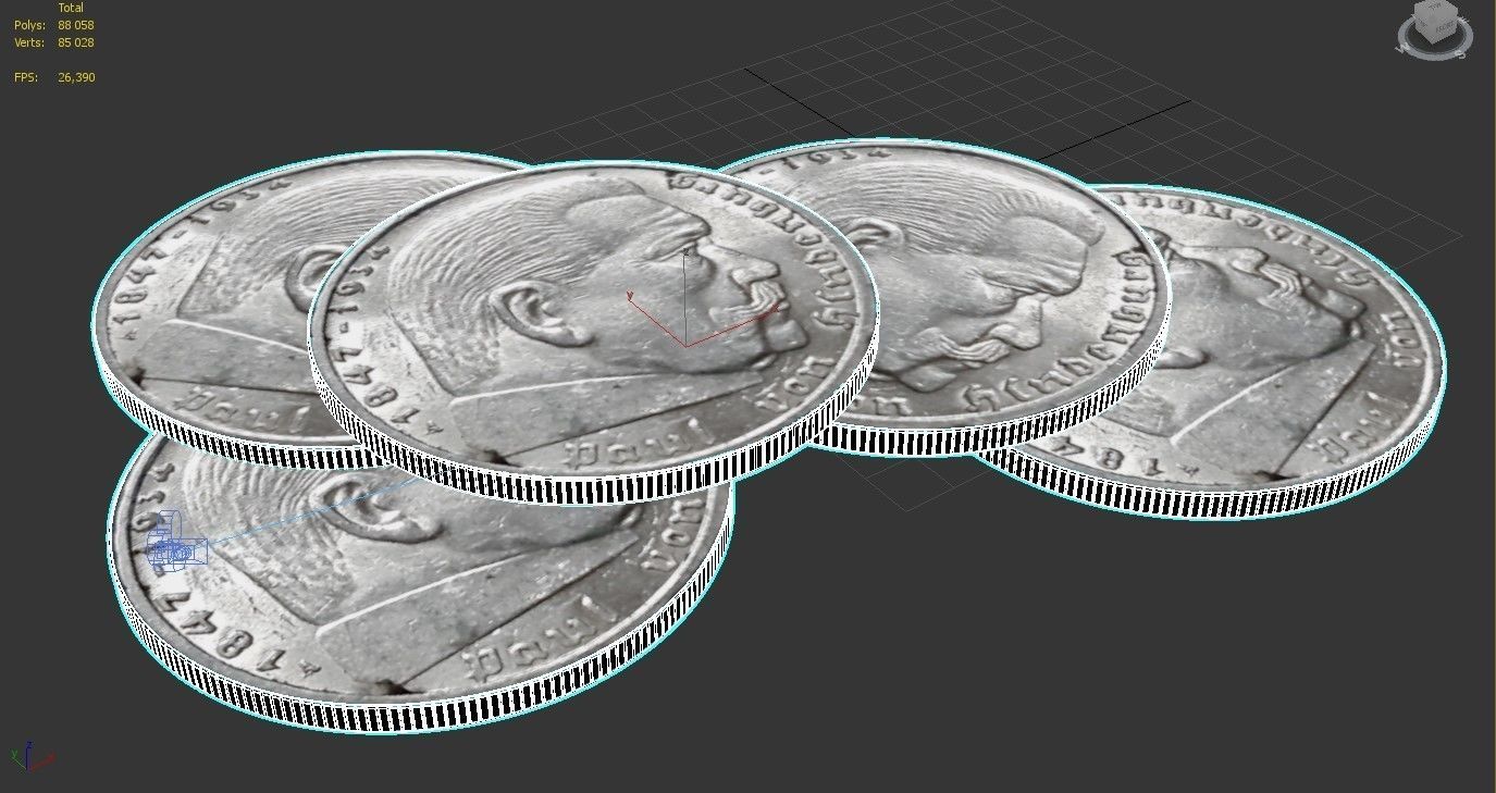 Third Reich 5 Reichsmark Germany 3D model | CGTrader