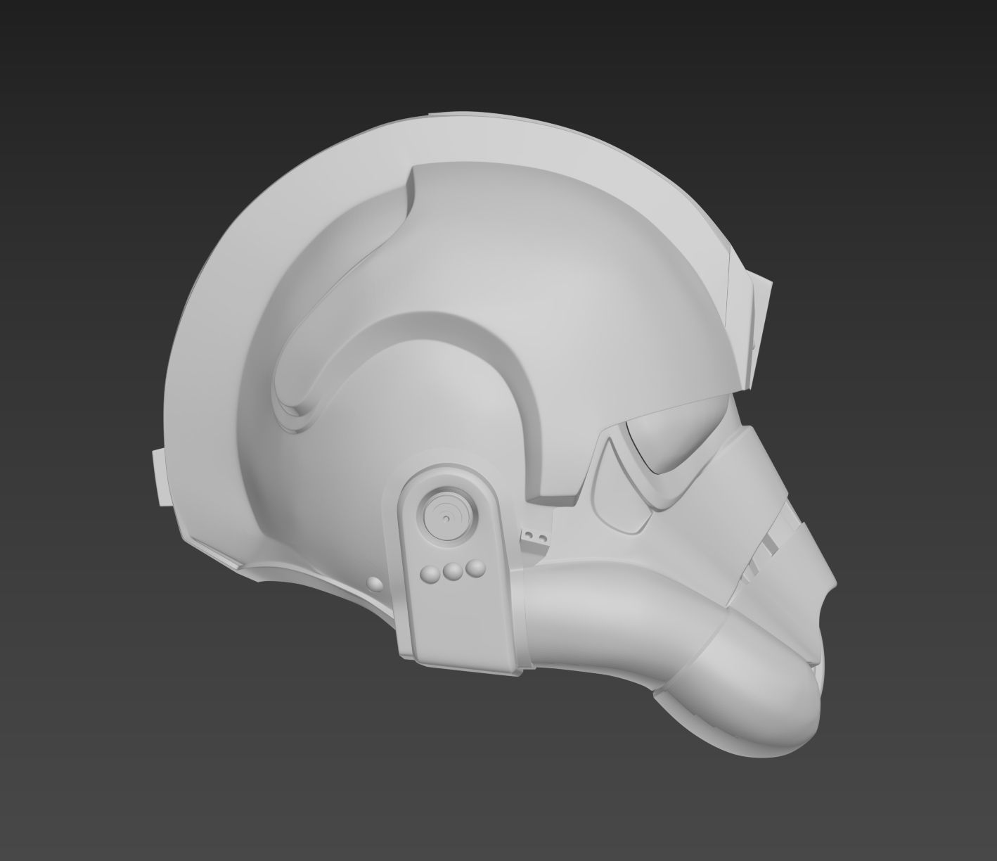 Star Wars TIE Fighter Pilot helmet A New Hope ANH 3D model 3D printable ...