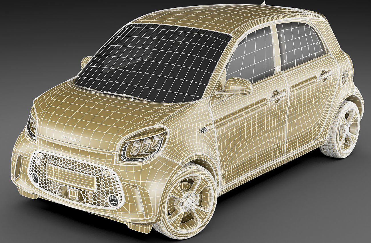 Smart EQ Forfour 2020 3D model | CGTrader