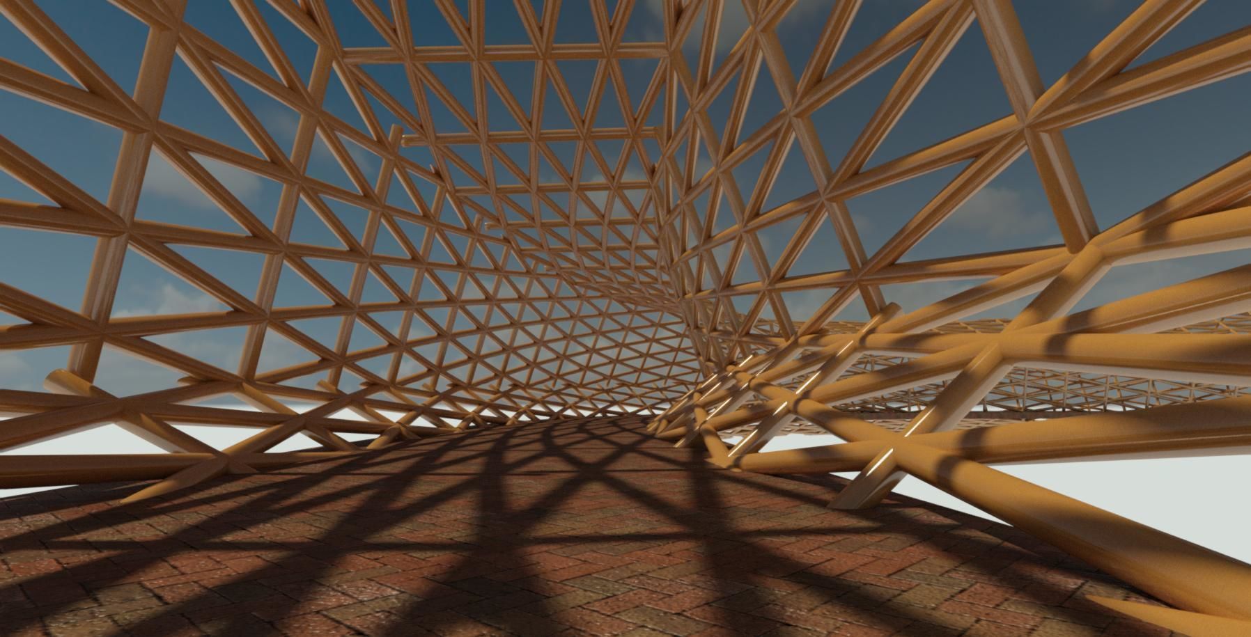 wooden walkway 3D model | CGTrader