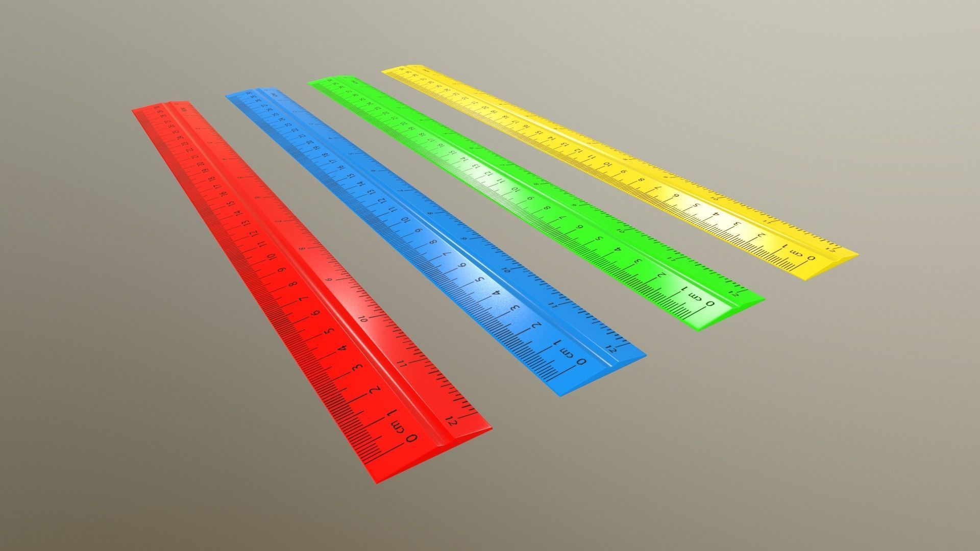 3D model Rulers VR / AR / low-poly | CGTrader