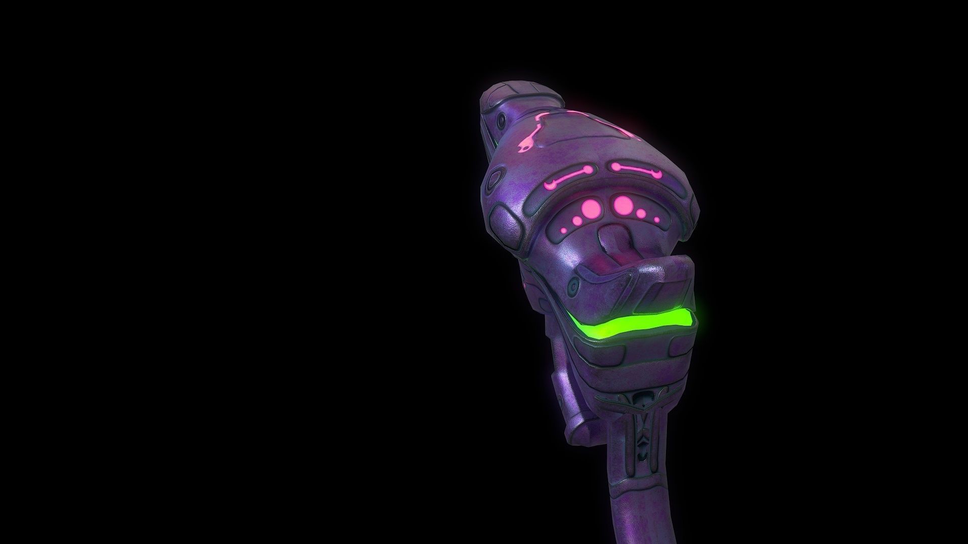 3D model Low poly sci fi alien blaster weapon VR / AR / low-poly | CGTrader