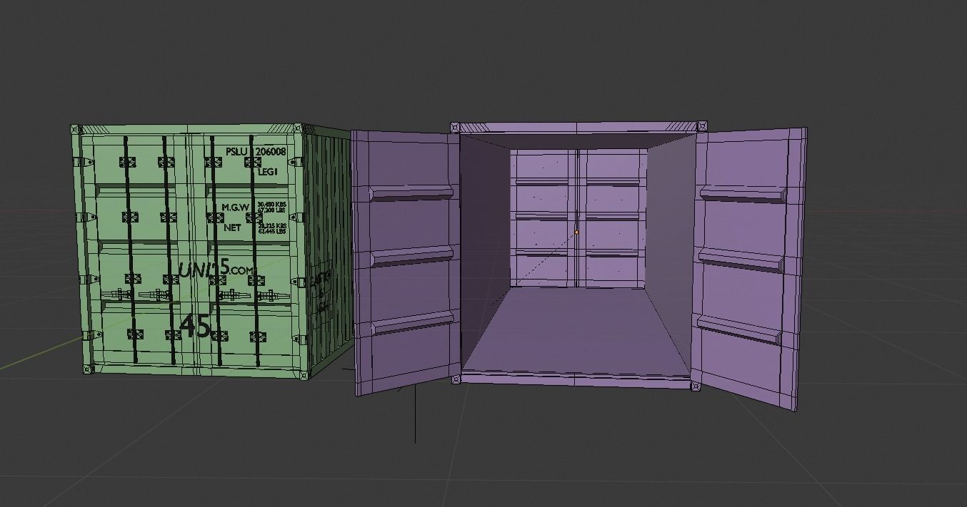 Rusty Container 2 styles free 3D model | CGTrader
