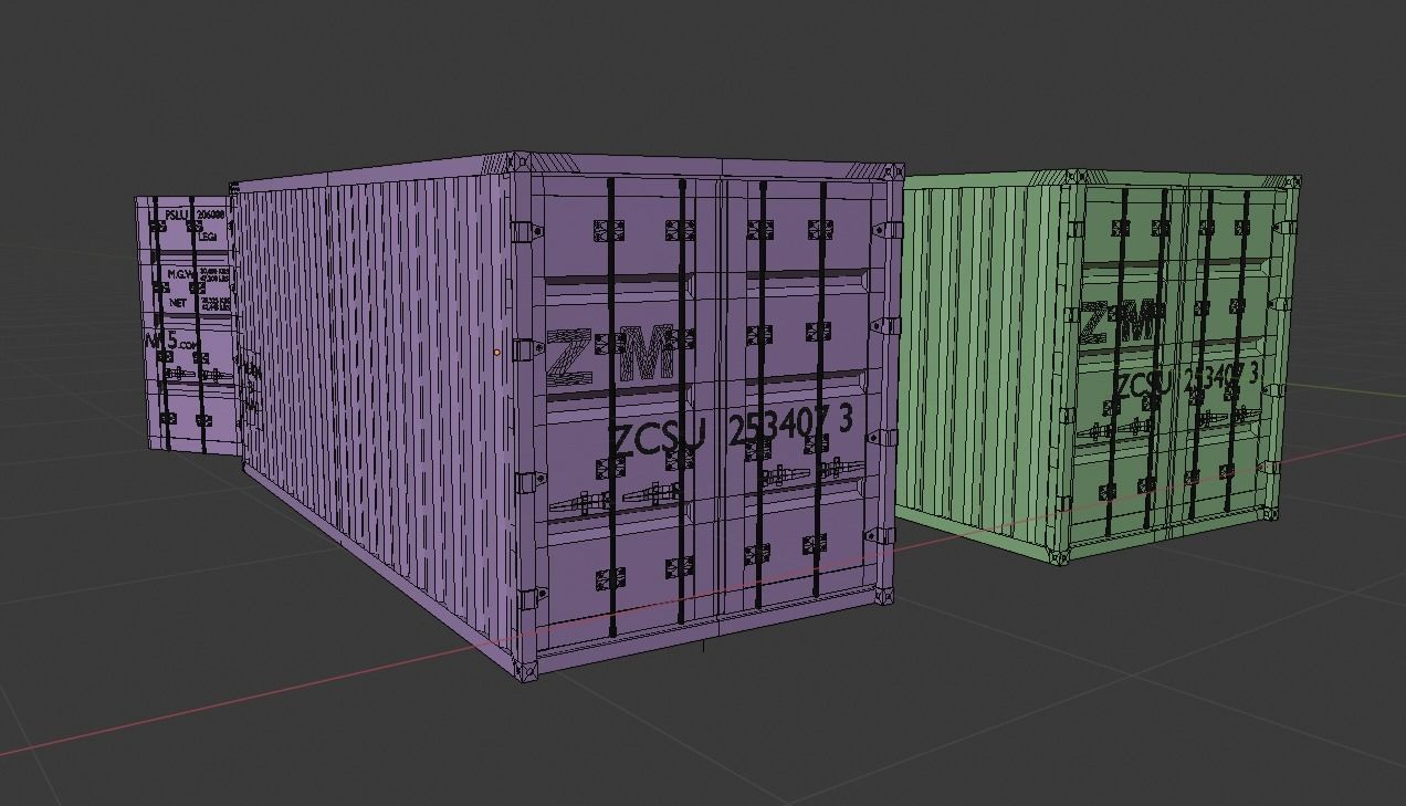 Rusty Container 2 styles free 3D model | CGTrader