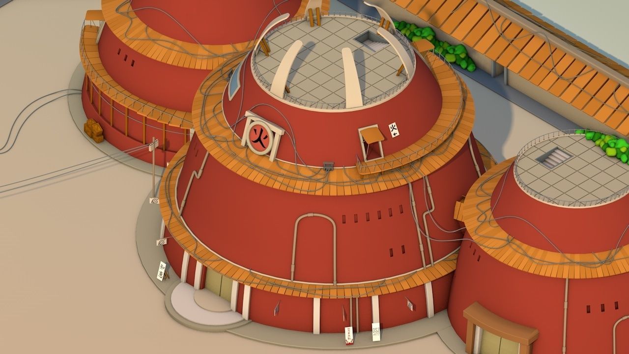 3D model Hokage Building - Naruto by DSZarts VR / AR / low-poly | CGTrader