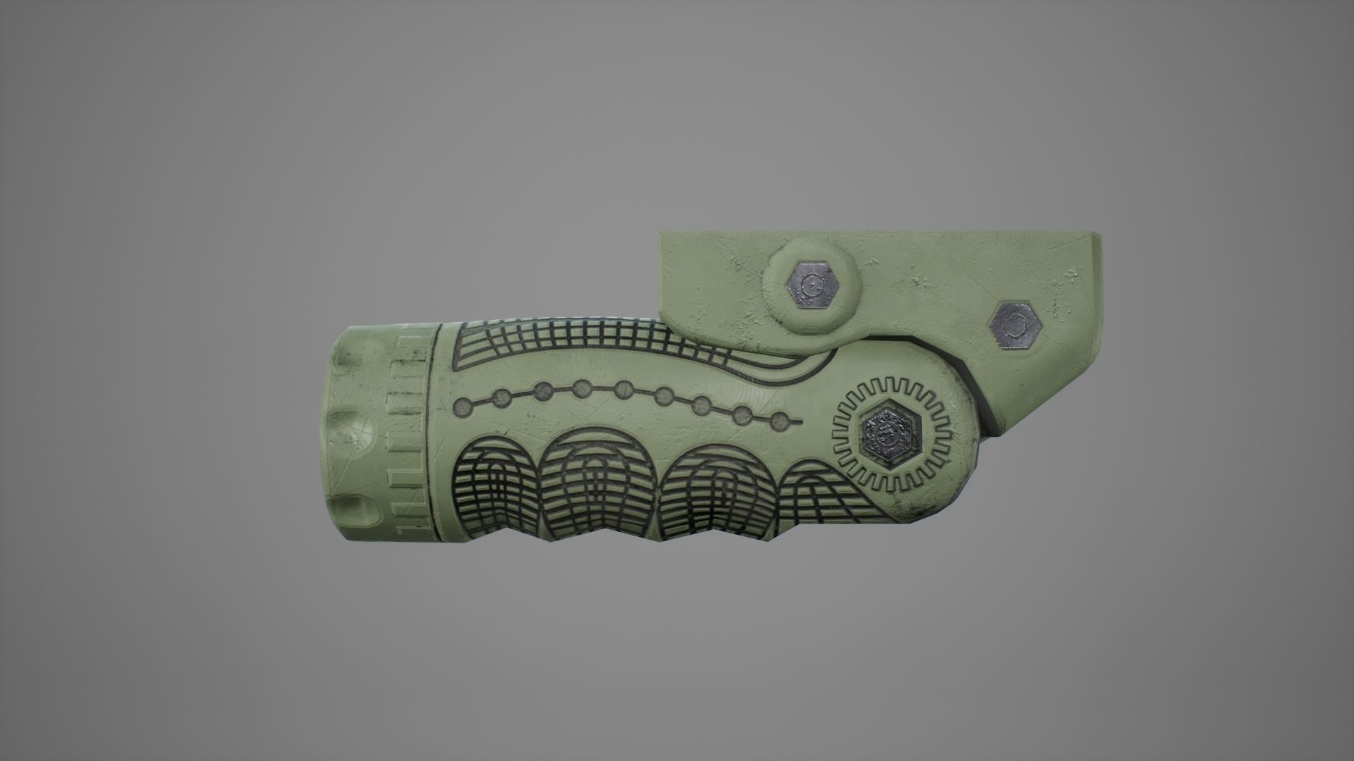 3D model Folding Grip - FPS Gun Attachment for Unreal Engine VR / AR ...