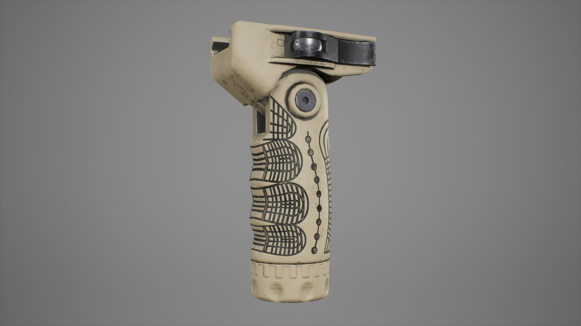 3D model Folding Grip - FPS Gun Attachment for Unreal Engine VR / AR ...