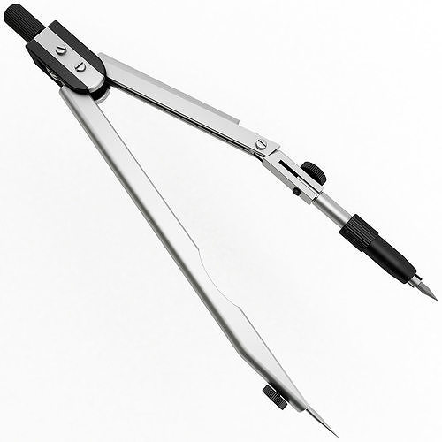Draftsman s Compass 3D model rigged | CGTrader