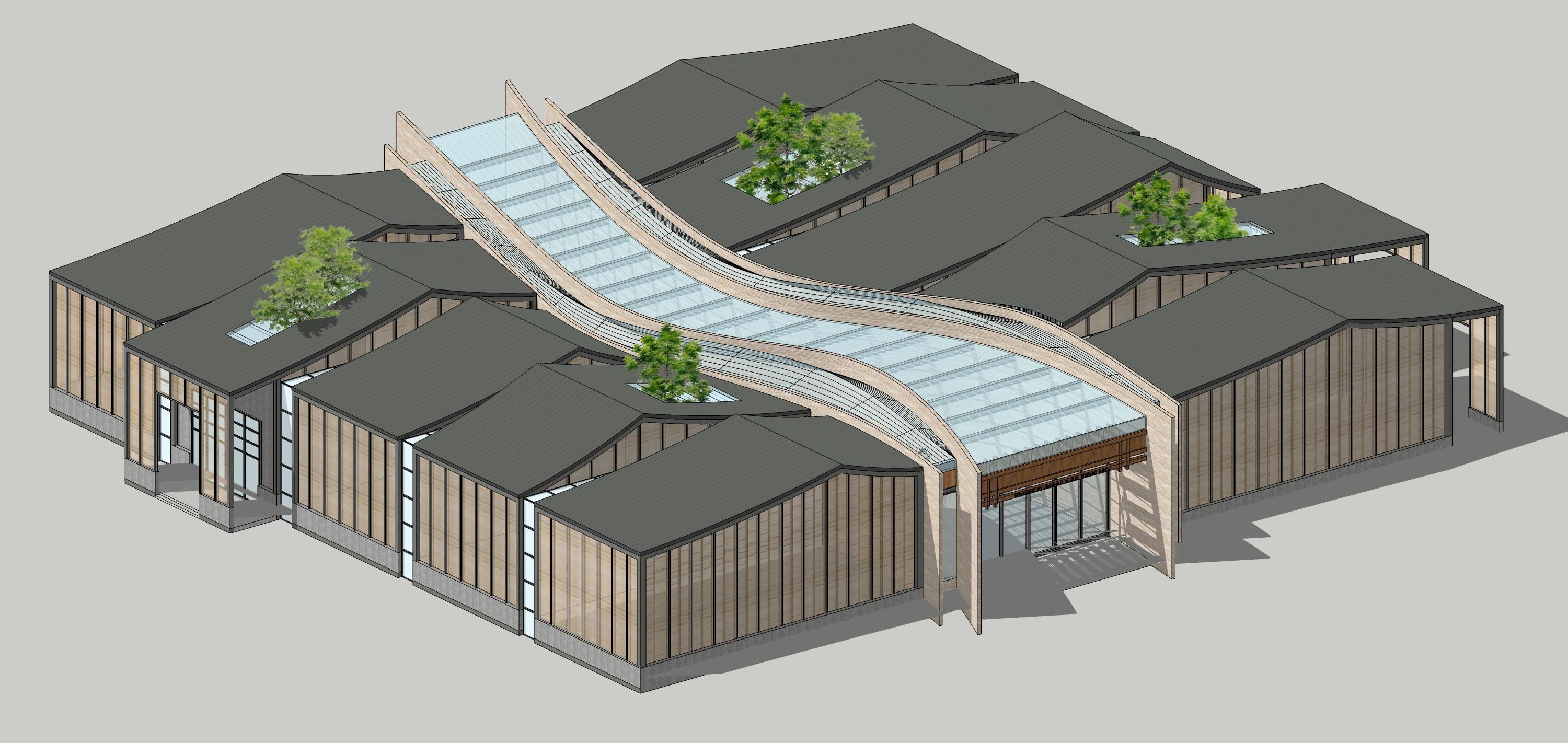 Architecture - Visitor Center Design 3D model | CGTrader