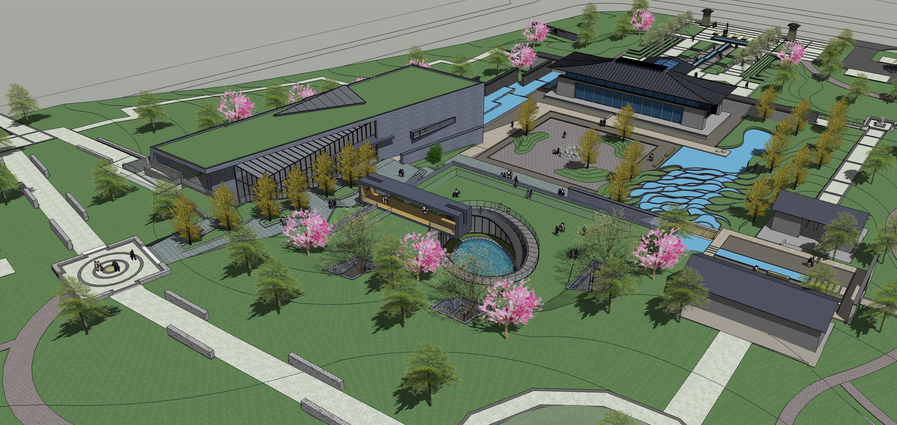 Architecture Sketchup - Park Museum R5 3D model | CGTrader