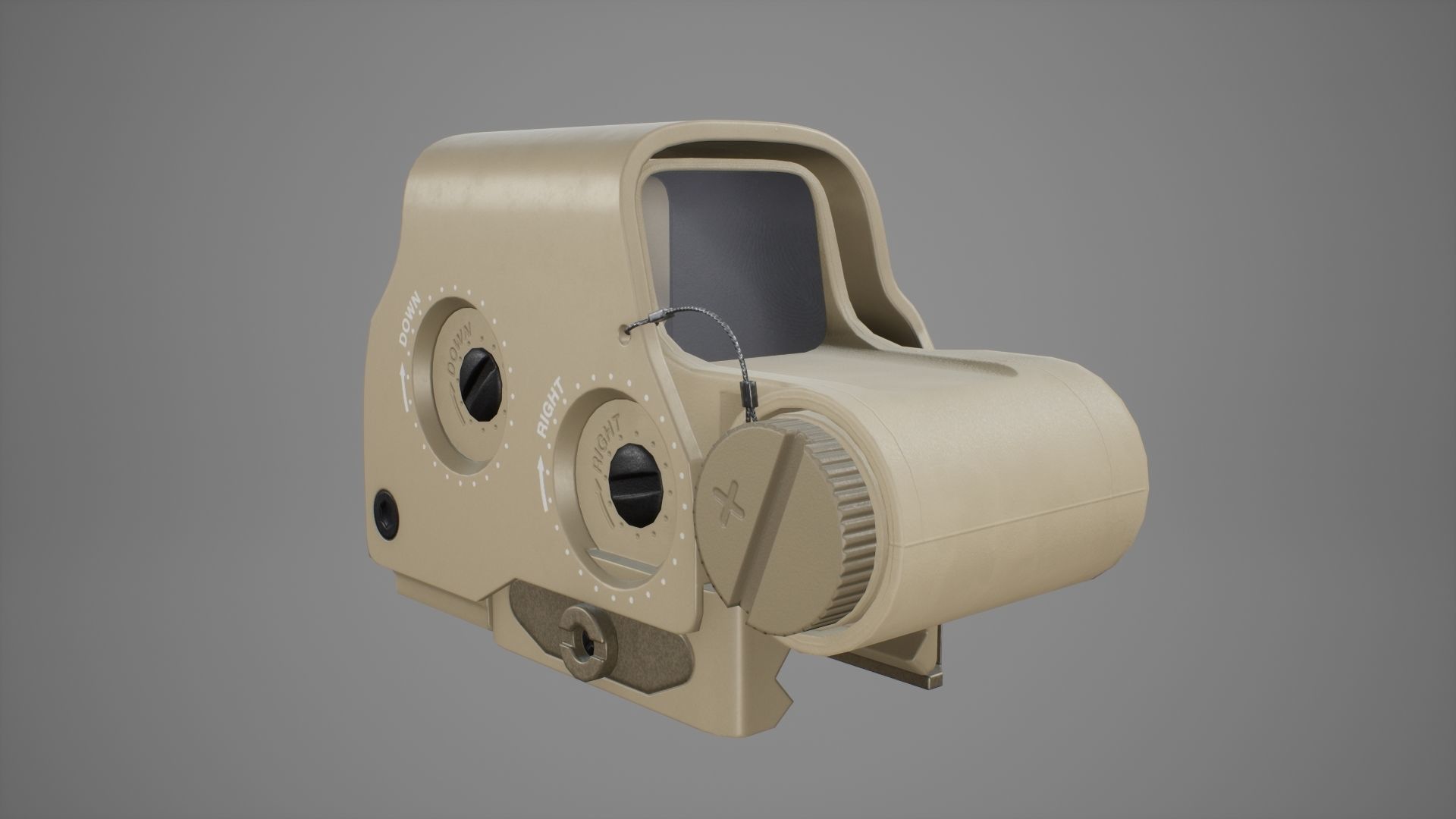 3D model Holographic Sight S - FPS Gun Attachment for Unreal Engine VR ...