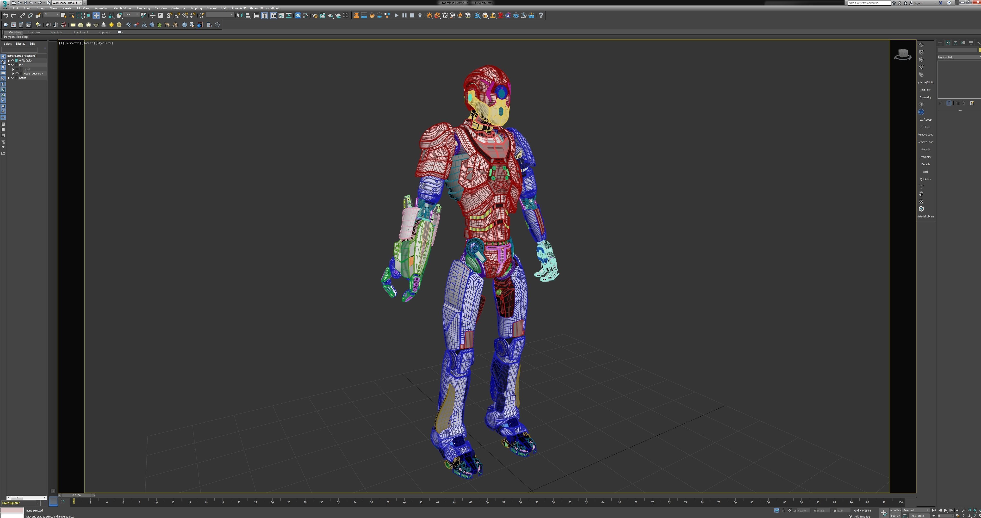 P-4-----Weapon Prototype 3D model rigged | CGTrader