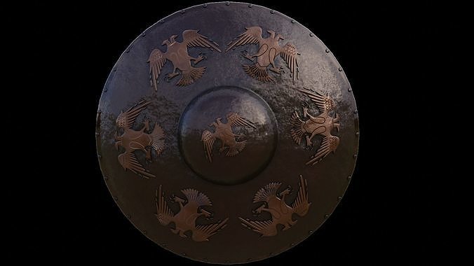 seljuk-shield-eagle shield with eagles free 3D model | CGTrader