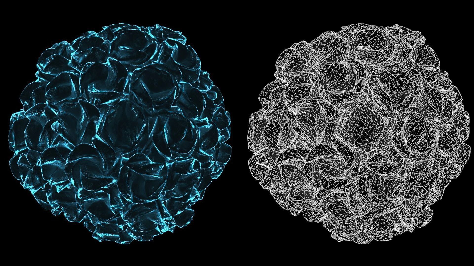 Pack of 24 Alien Virus Bacteria Macrophage Sci Fi Collection 3D model ...