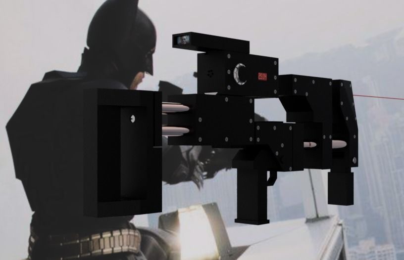The Dark Knight Sticky Bomb Rifle 3D model 3D printable | CGTrader