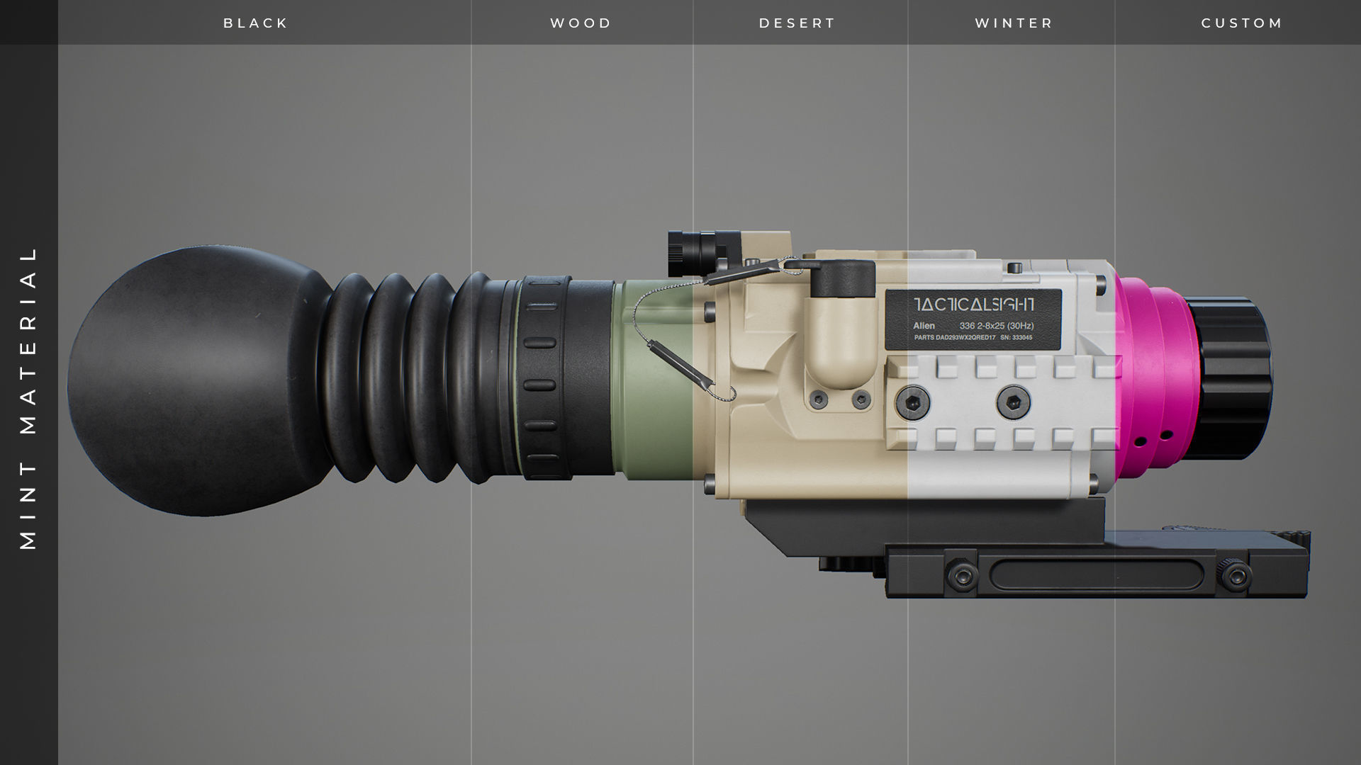 3D model Thermal Sight - FPS Gun Attachment for Unreal Engine VR / AR / low-poly animated | CGTrader