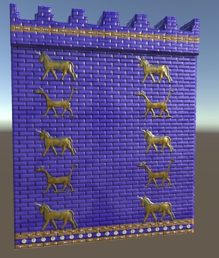 3D model Ishtar Gate VR / AR / low-poly | CGTrader