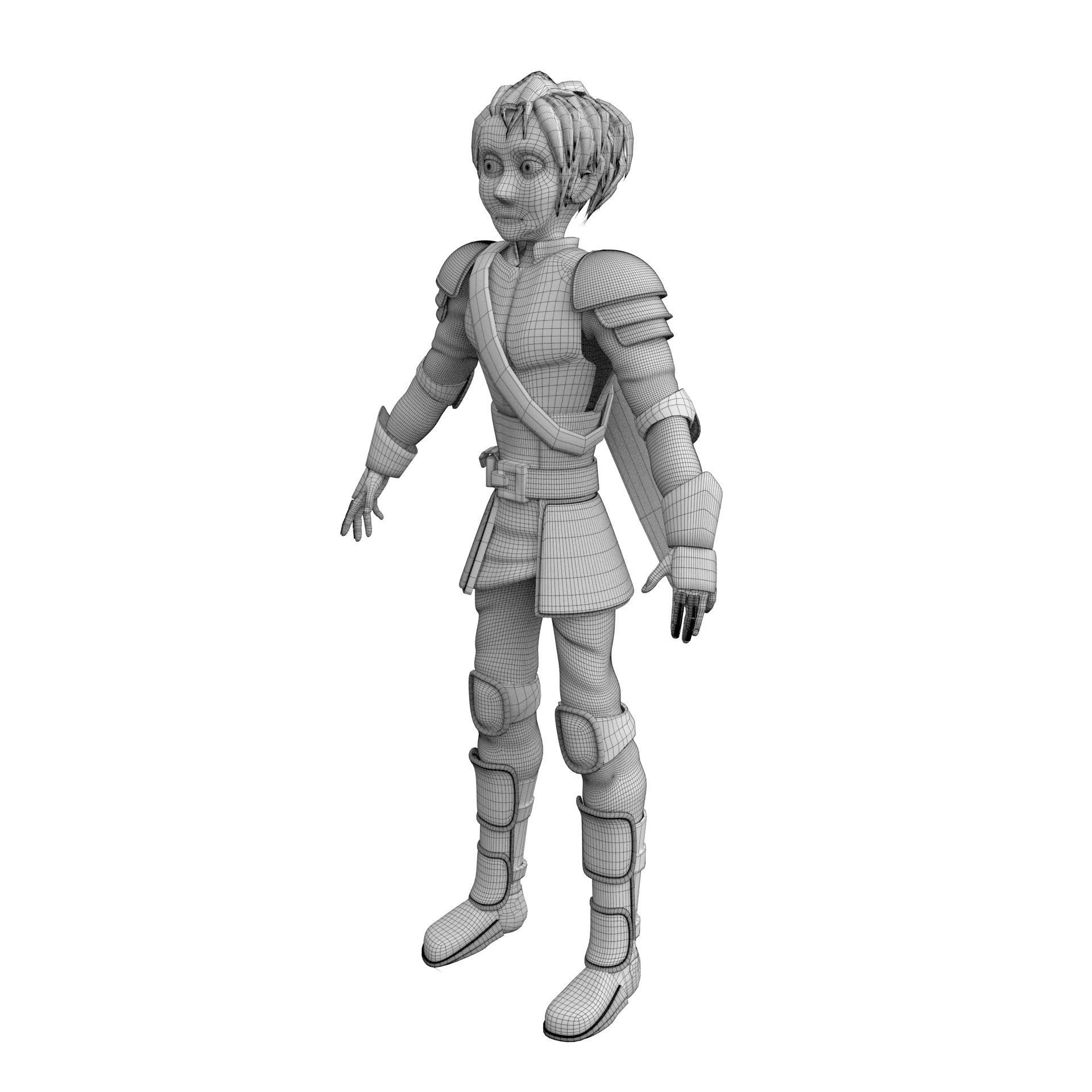 Stylized Medieval Warrior Character 3D model | CGTrader