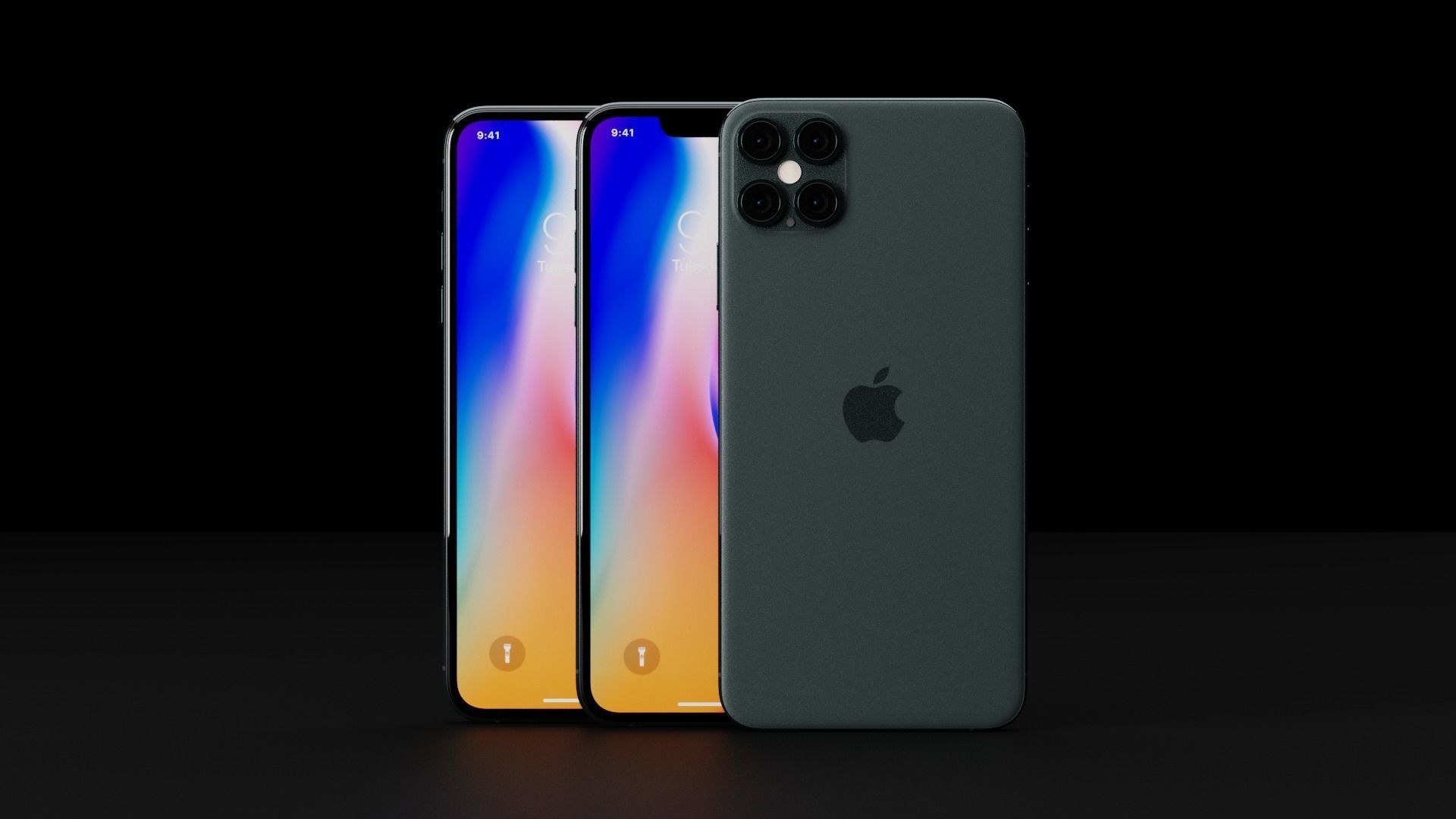 3D model Apple iPhone 12 Pro Max 4 Camera Set-up Concept In All Colors ...