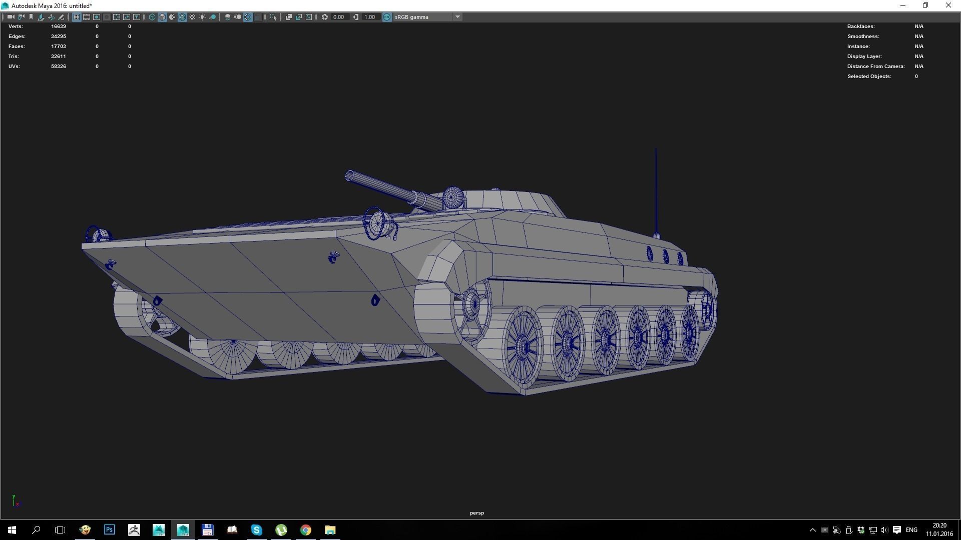 3D model BMP - Armored Infantry Combat Vehicle VR / AR / low-poly ...