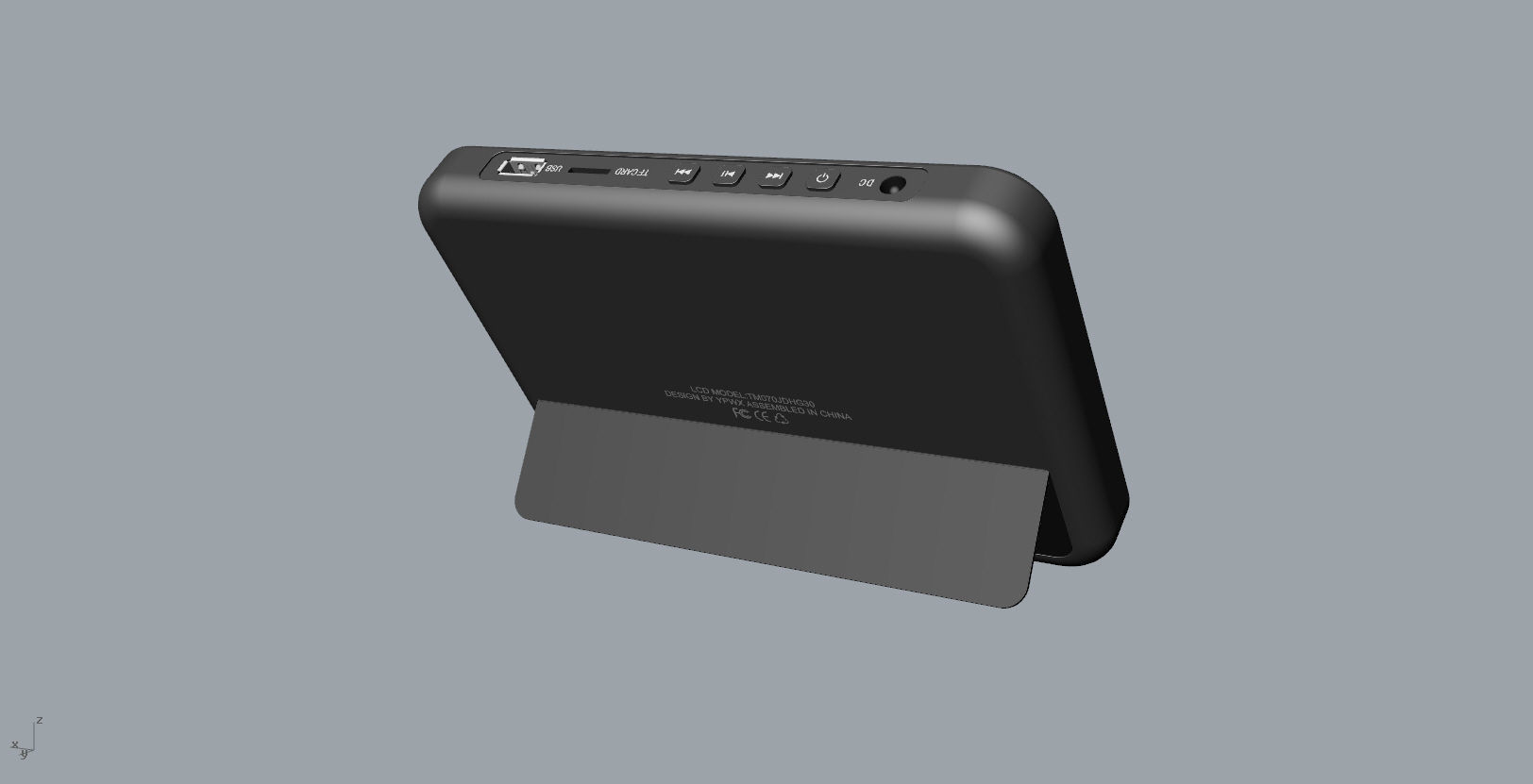 Pad display design black 3D model 3D printable | CGTrader