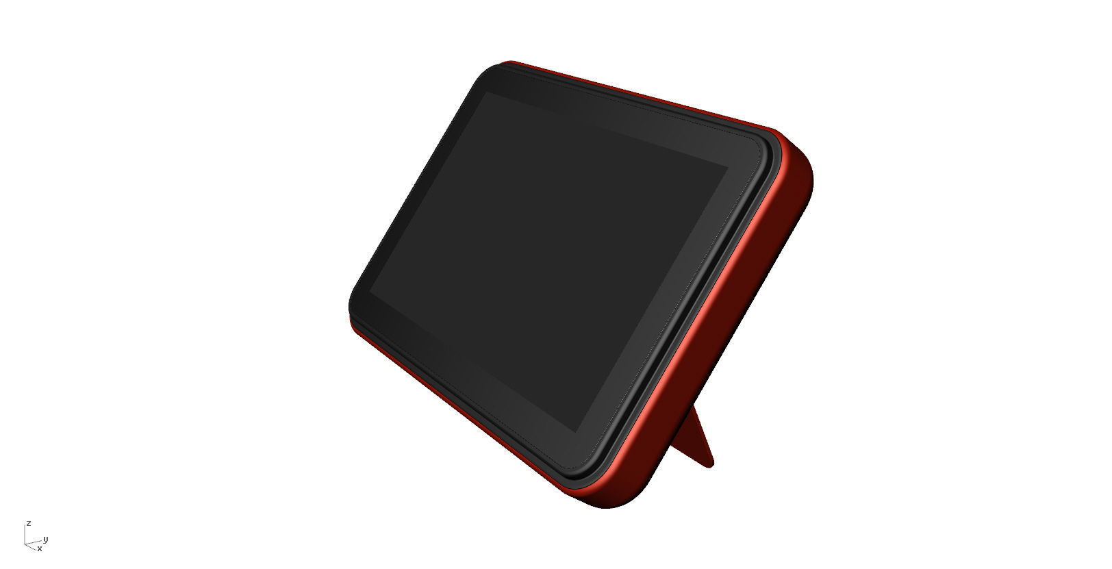 Pad display design red 3D model 3D printable | CGTrader
