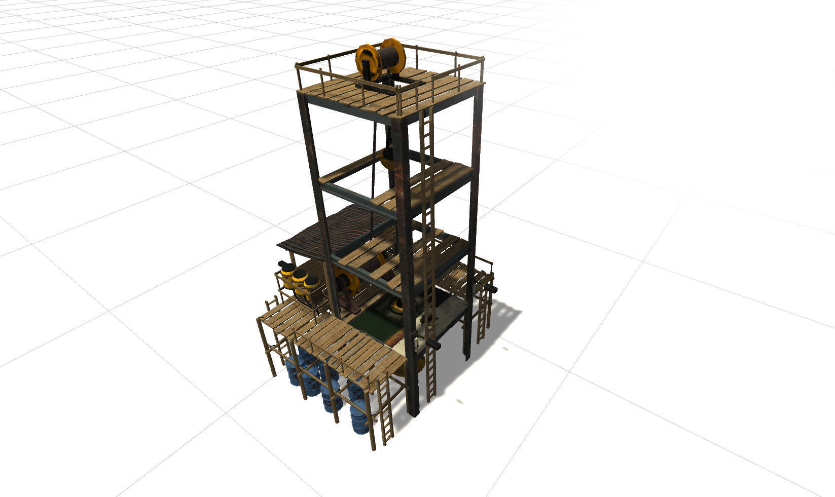 3D model Oil Rig Tower VR / AR / low-poly | CGTrader