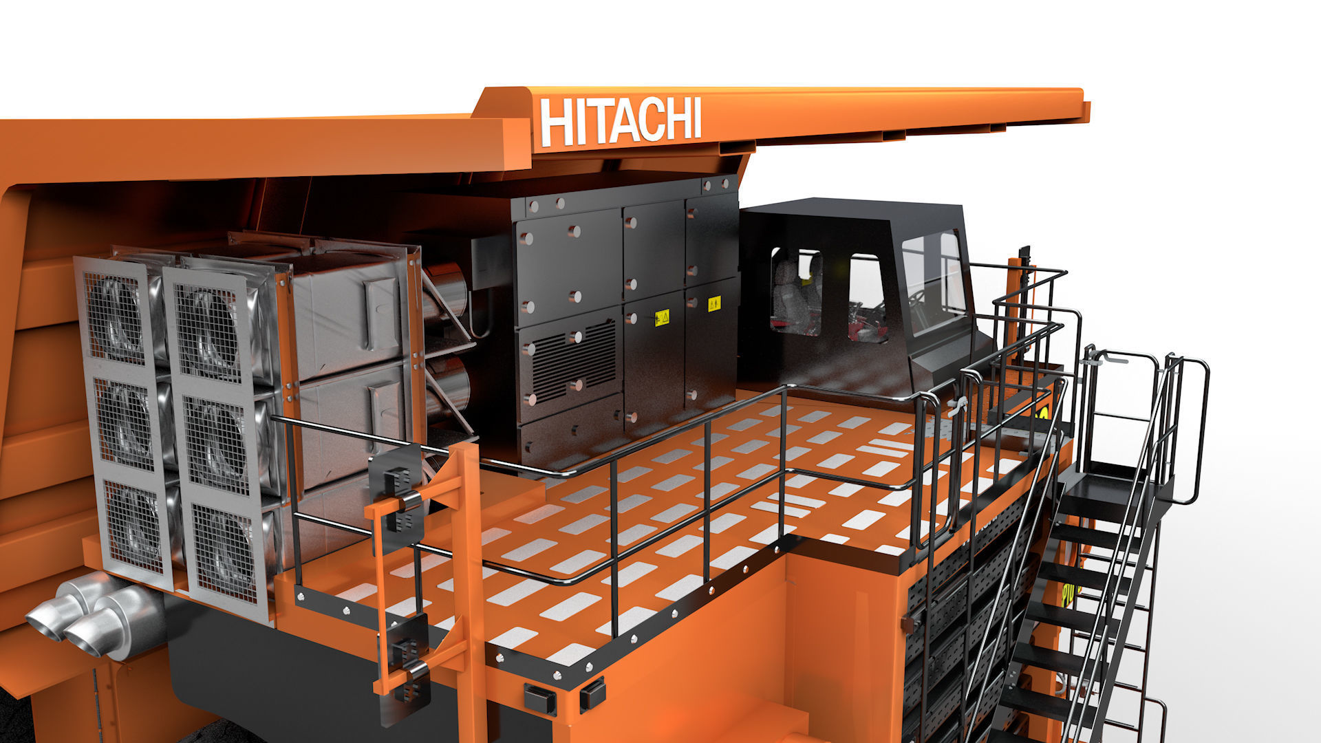 Rigged Hitachi Construction Machinery EH5000AC-3 Haul Truck 3D model ...