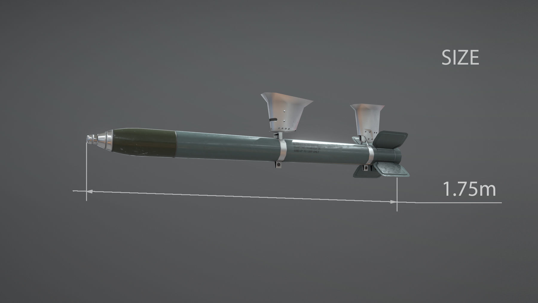 3D model US Rocket HVAR VR / AR / low-poly rigged | CGTrader