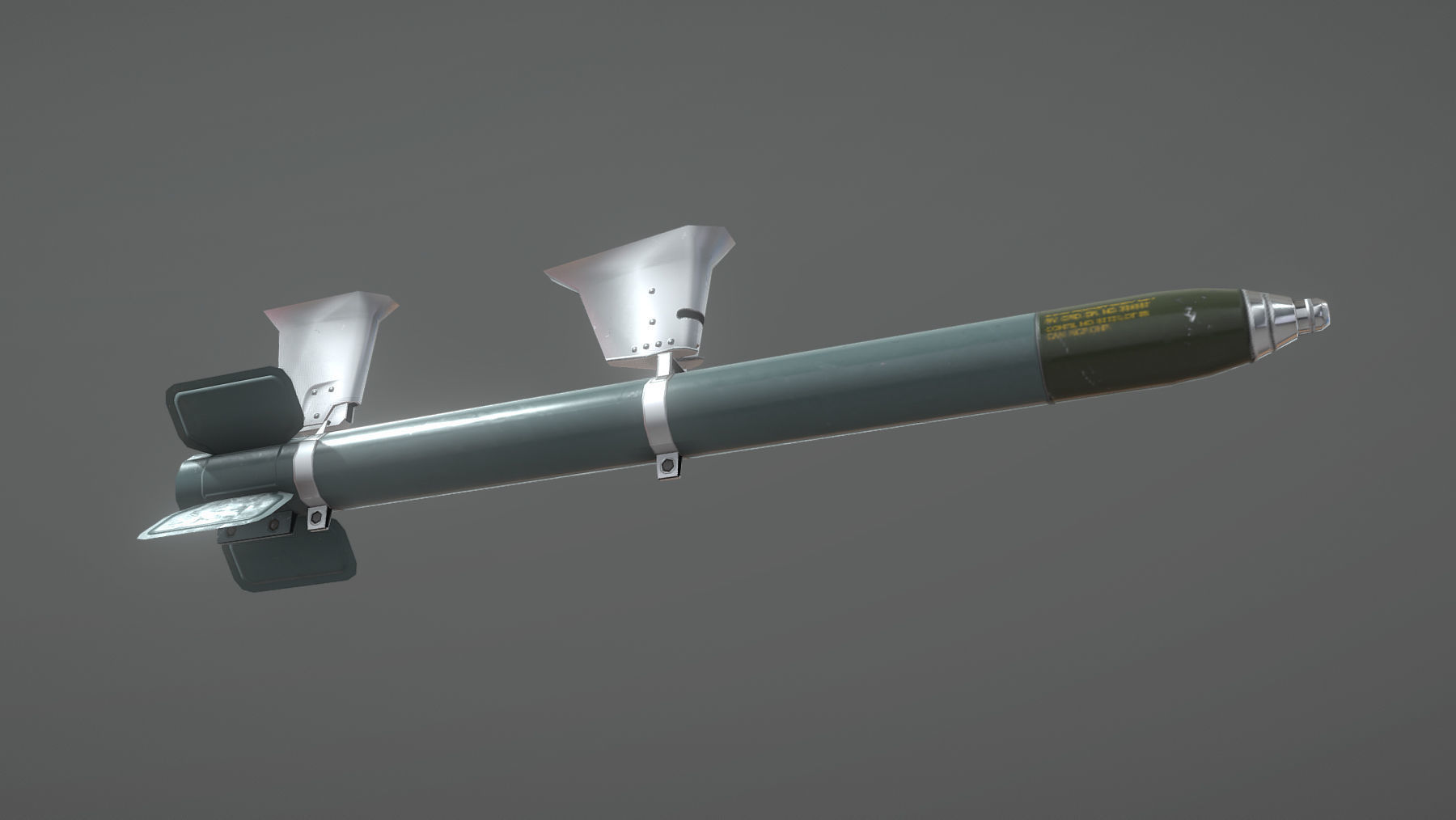 3D model US Rocket HVAR VR / AR / low-poly rigged | CGTrader