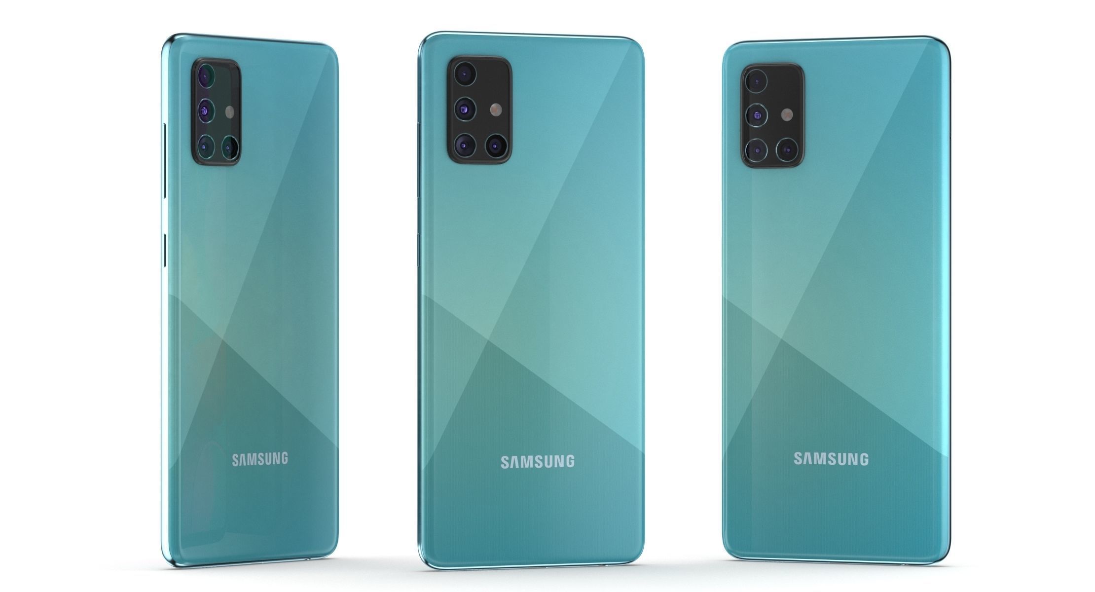 Samsung Galaxy A51 and A71 All Colors 3D model | CGTrader