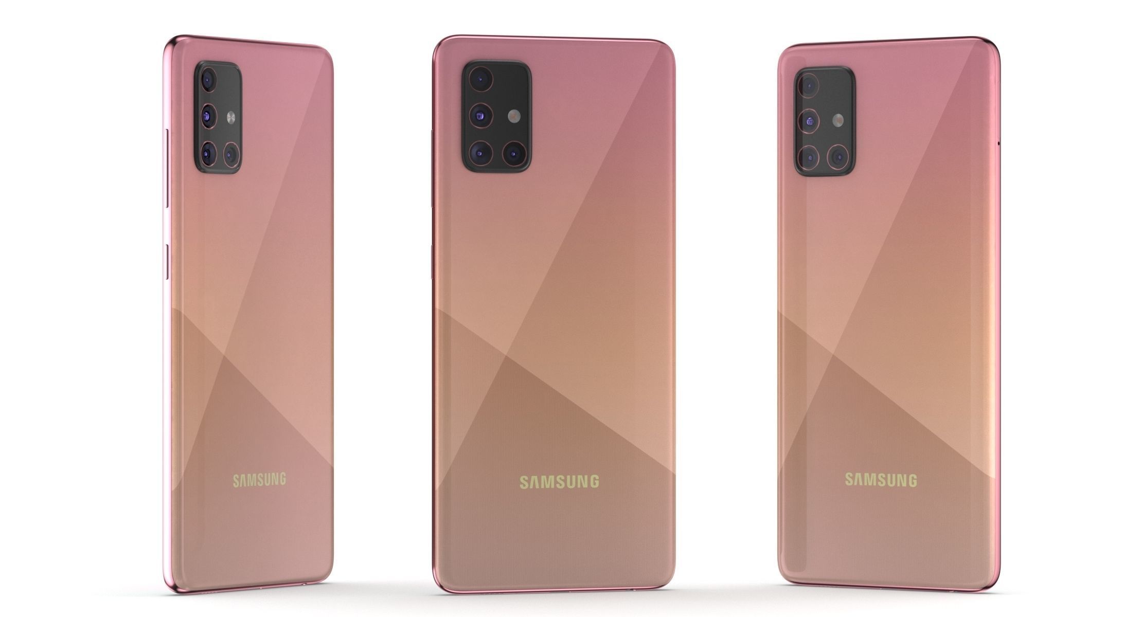 Samsung Galaxy A51 and A71 All Colors 3D model | CGTrader