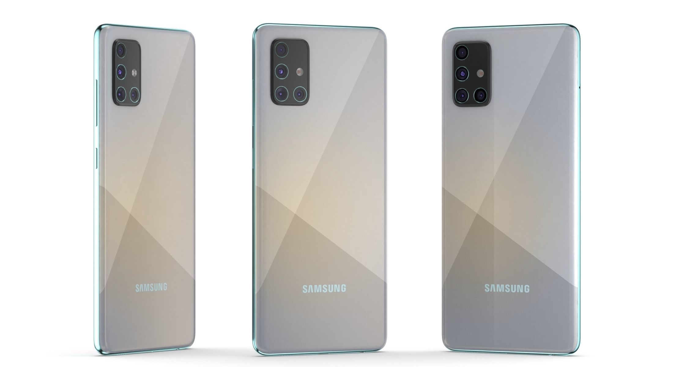 Samsung Galaxy A51 and A71 All Colors 3D model | CGTrader